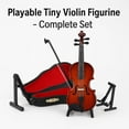 Playable Tiny Violin Figurine, The Worlds Smallest Miniature Musical ...