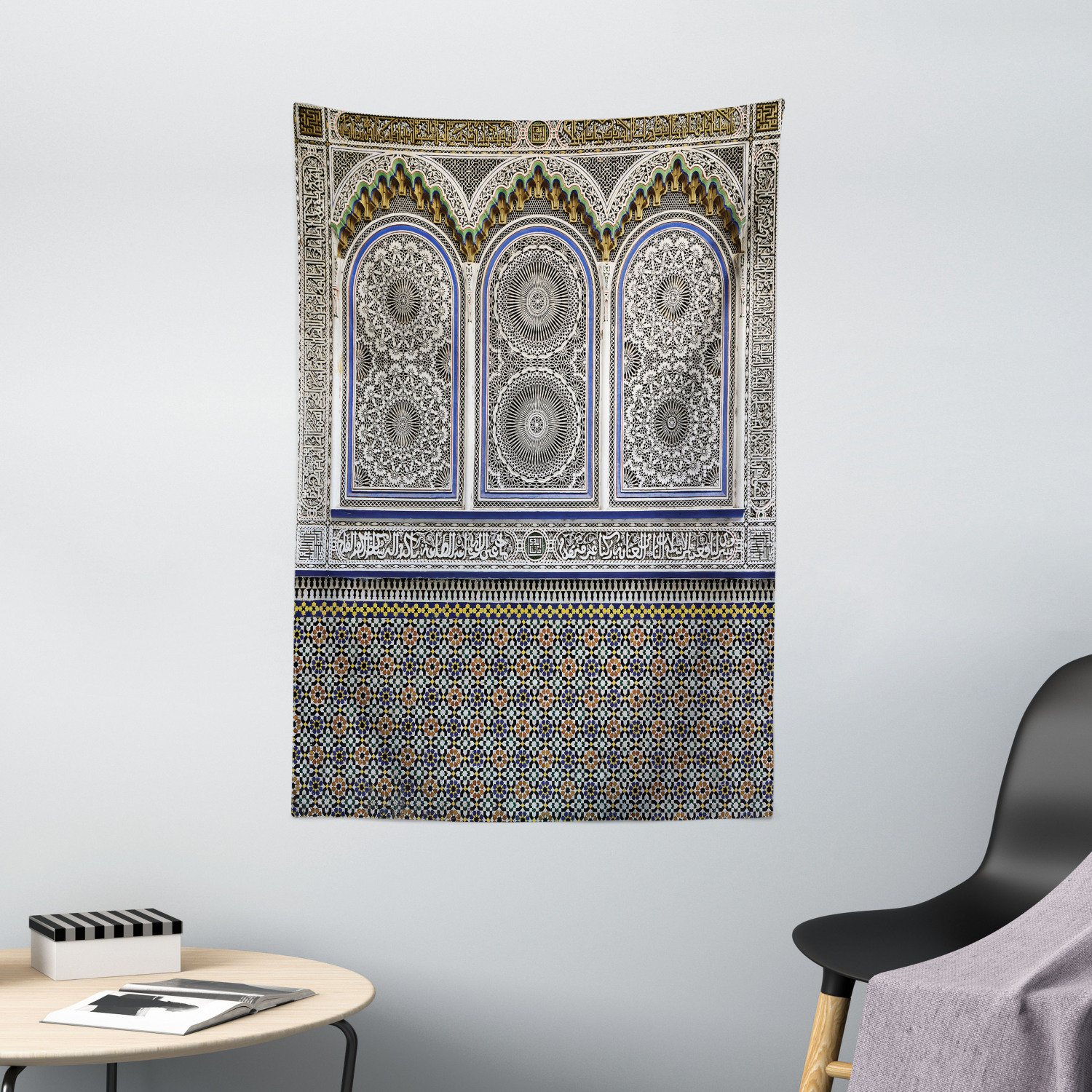 Arabian Tapestry, Nostalgic Moroccan Architecture Stone Carving and ...
