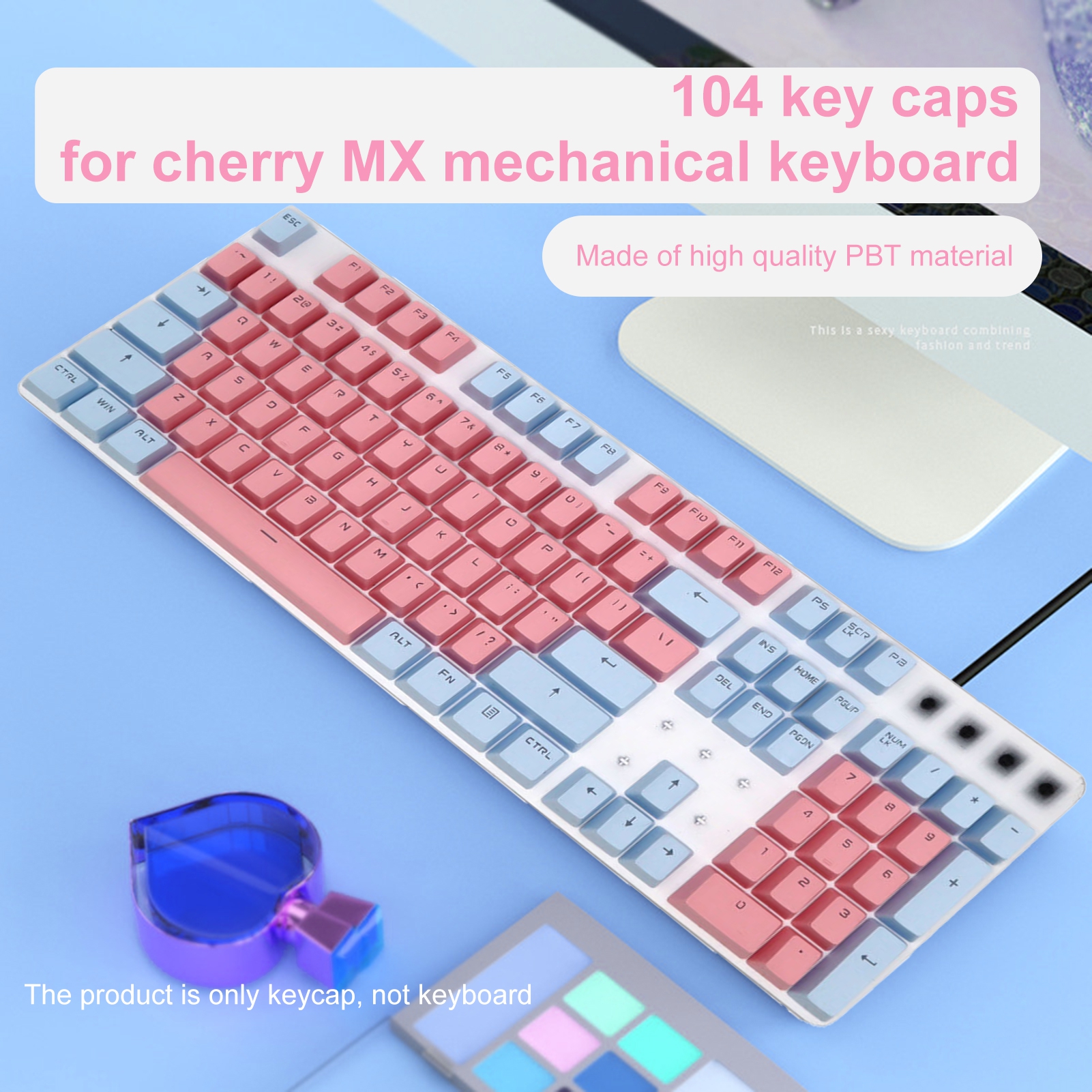 Sunjoy Tech 104Pcs TPE OEM Dual Colors Backlight Key Caps Keycaps ...