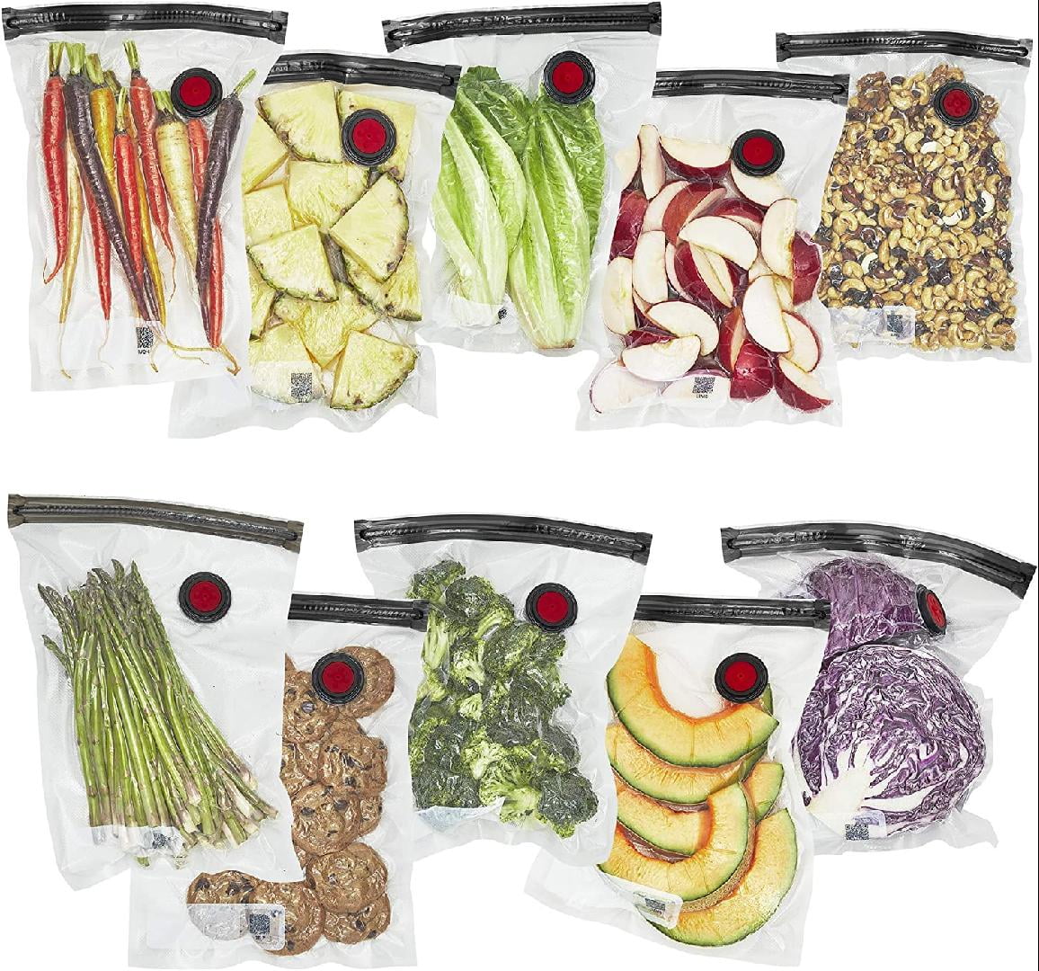Fresh & Save 10-pc Medium Vacuum Sealer Bags, 1 Gallon, Reusable Sous ...