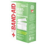 Band-Aid Brand Hurt-Free Non-Stick Pads, Medium, 2 in x 3 in, 10 count ...