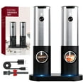 OGEDNAC Electric Salt & Pepper Grinder Set, USB Rechargeable, LED ...