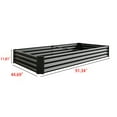 Galvanized Steel Raised Garden Bed Kit - Outdoor Metal Planter Box for ...