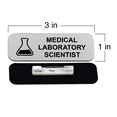 Medical laboratory scientist 1 x 3" Name Tag/Badge, Black, (3 Pack ...