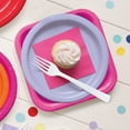 Square Paper Plates, 9 in, Hot Pink, 14ct - Walmart.com