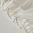 ML Washed Cotton Fitted Bed Sheet with Elastic Band Solid Color ...
