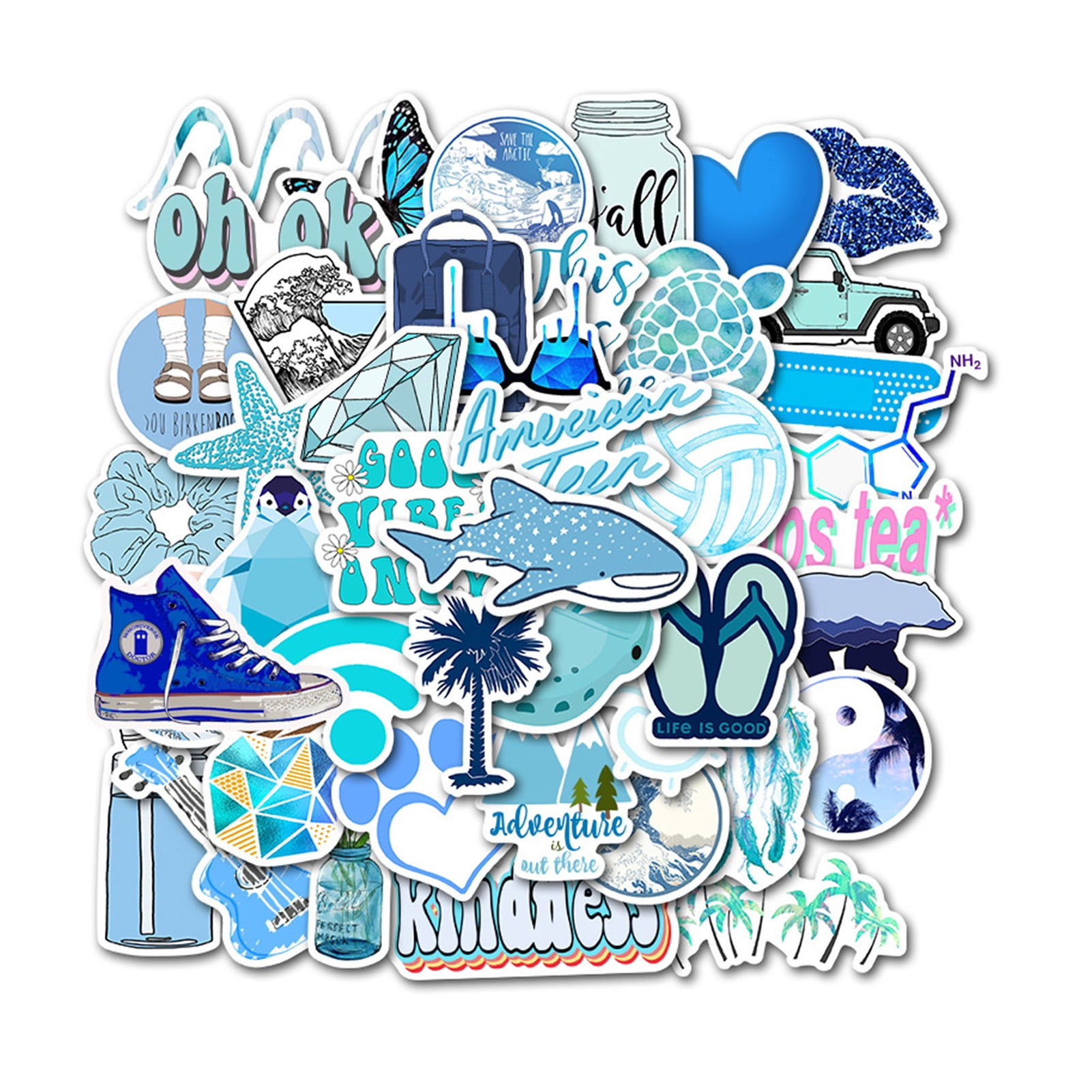 50Pcs/Set Graffiti Stickers Rich Content Various Patterns Reusable ...