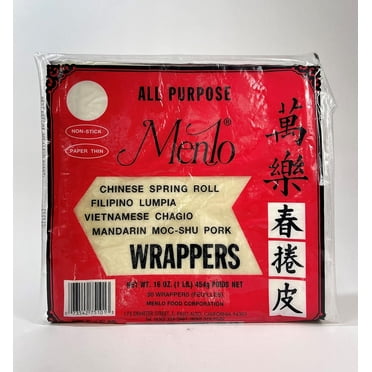 Menlo Lumpia Wrapper 3 Packs (16 oz) Spring Rolls Wrapper. - Walmart.com