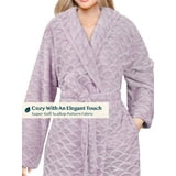 PAVILIA Plush Soft Women's Bathrobe, Lavender Purple Short Robe for ...