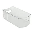 Smart Design Stackable Clear Refrigerator Storage Bin with Handle - 8 ...