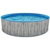 Blue Wave Capri 12-ft Round 36-in Deep Steel Wall Above Ground Swimming ...