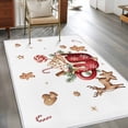 Christmas Washable Rug 2.7x5 Area Rug for Living Room Bedroom Non Slip ...