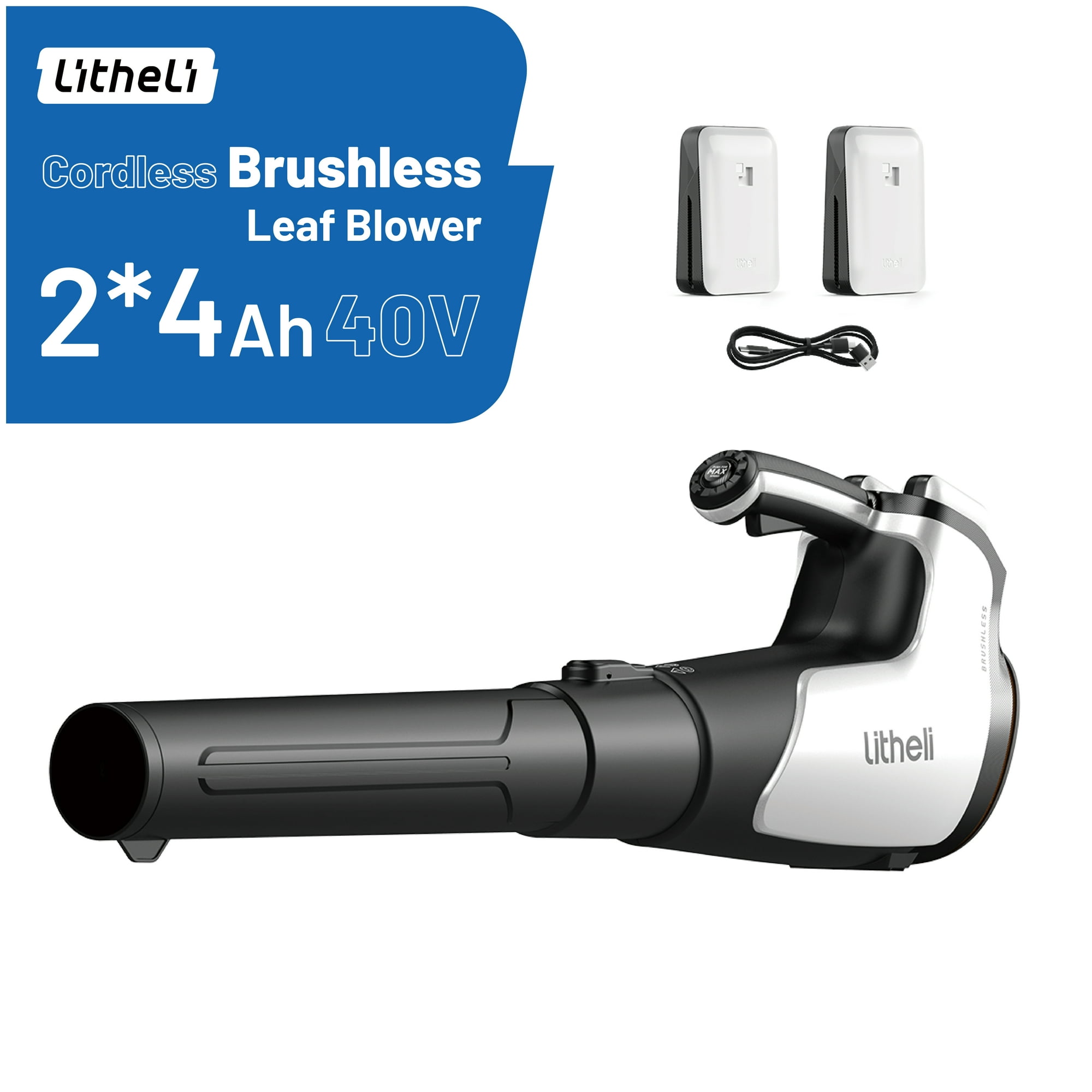 Click here for Litheli 2x20v 560cfm Brushless Leaf Blower  U20 Se... prices
