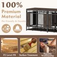 NARTRU 70.9" Wooden Dog Kennel, Heavy Duty Extra Dog Crate Furniture ...