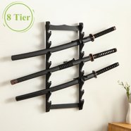 Pmsanzay Four-Layer Sword Rack, 2 Pack, Wall-Mounted Martial Arts ...