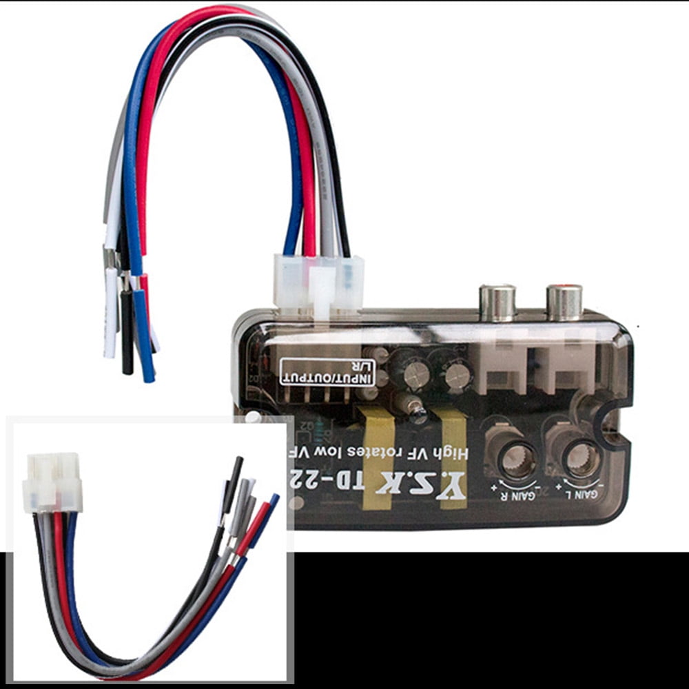 Auto Car Audio Converter RCA Stereo High To Low Adjustable Frequency ...