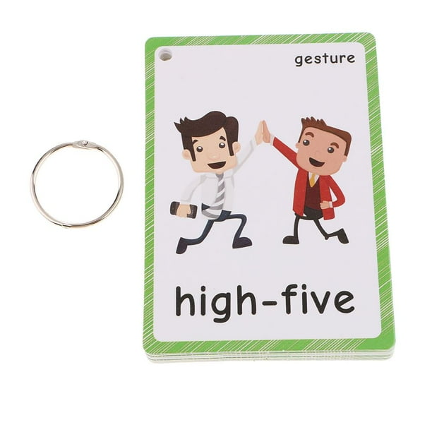 Rongfmy 25 Pieces, First Words Flash Cards Set, Educational Learning ...