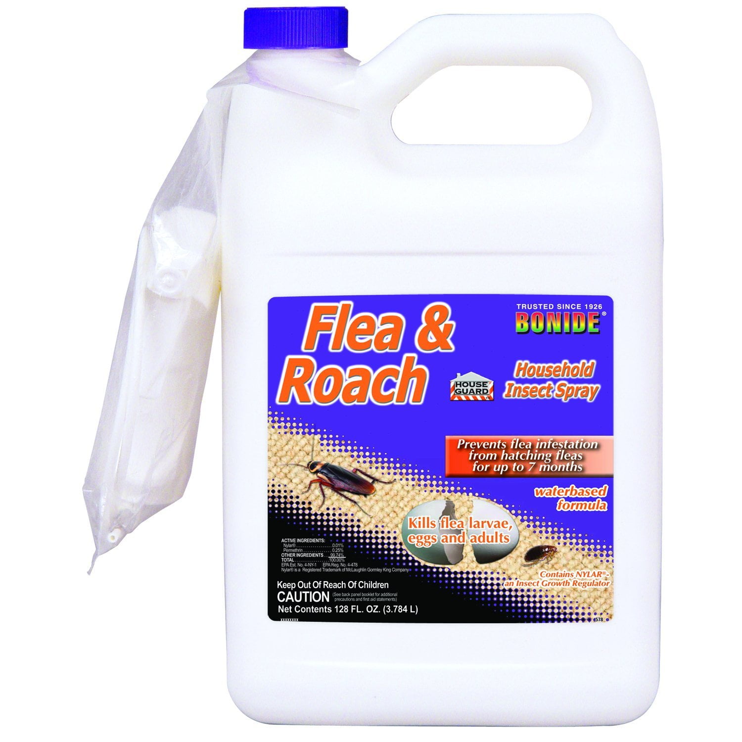 Bonide 578 1-Gallon Flea and Roach Household Insect Spray RTU - Walmart.com