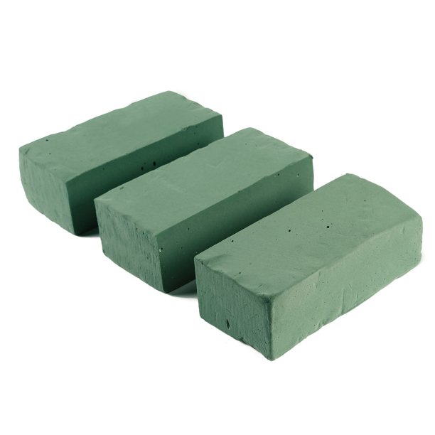 eFavormart Set of 3 Green Wet Foam Floral Bricks Styrofoam Blocks for ...