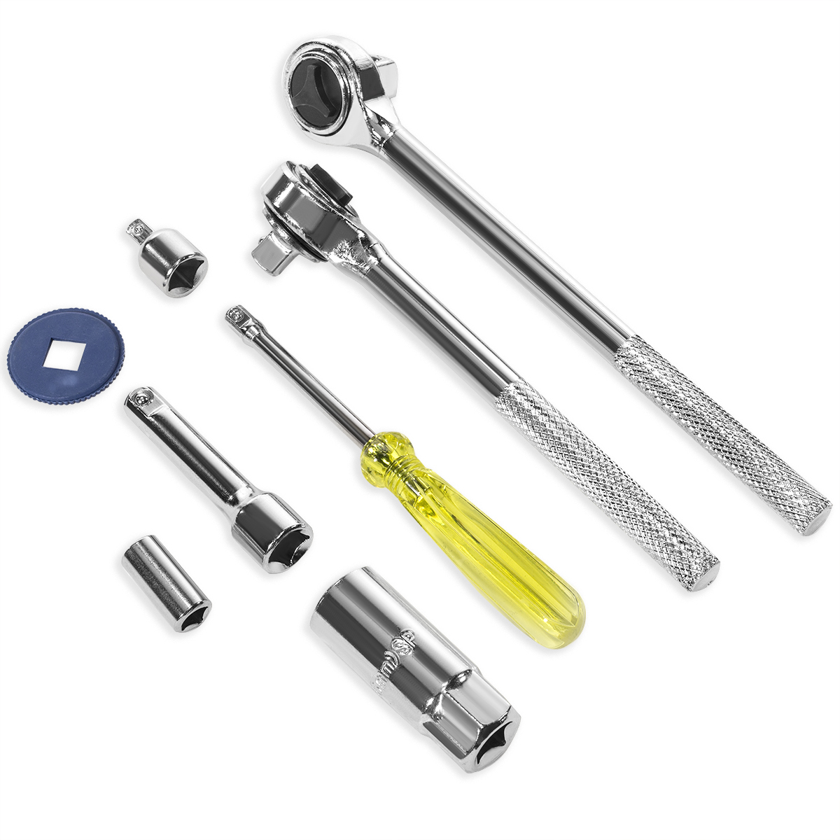 Buy 52-Pieces SAE & Metric Socket Set (1/4, 3/8 & 1/2 Drive) Socket ...