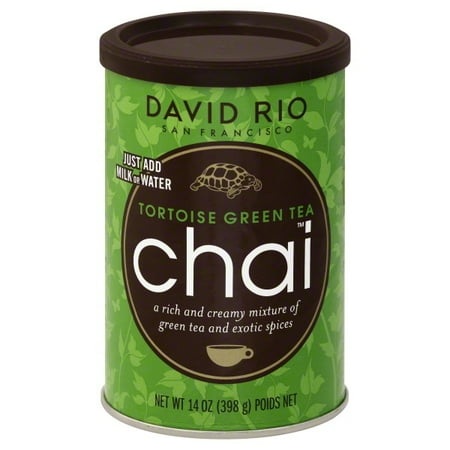 David Rio Tortoise Green Tea Chai, Powdered Tea, 14 Oz - Walmart.com