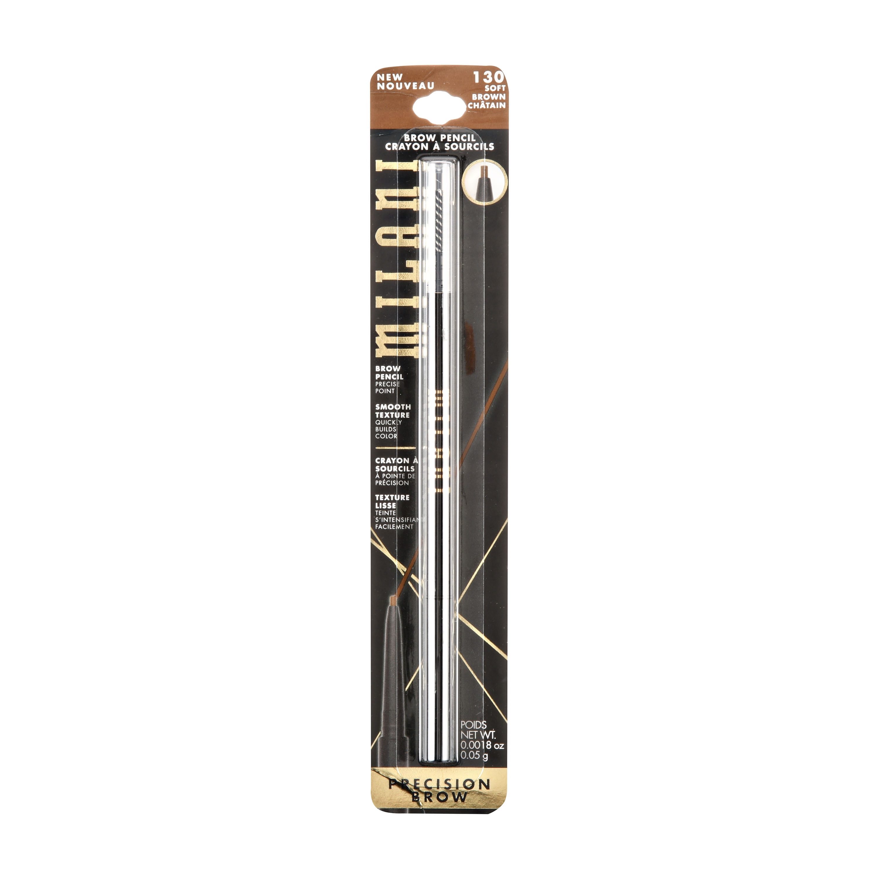 Milani Precision Brow Pencil, Soft Brown - Walmart.com