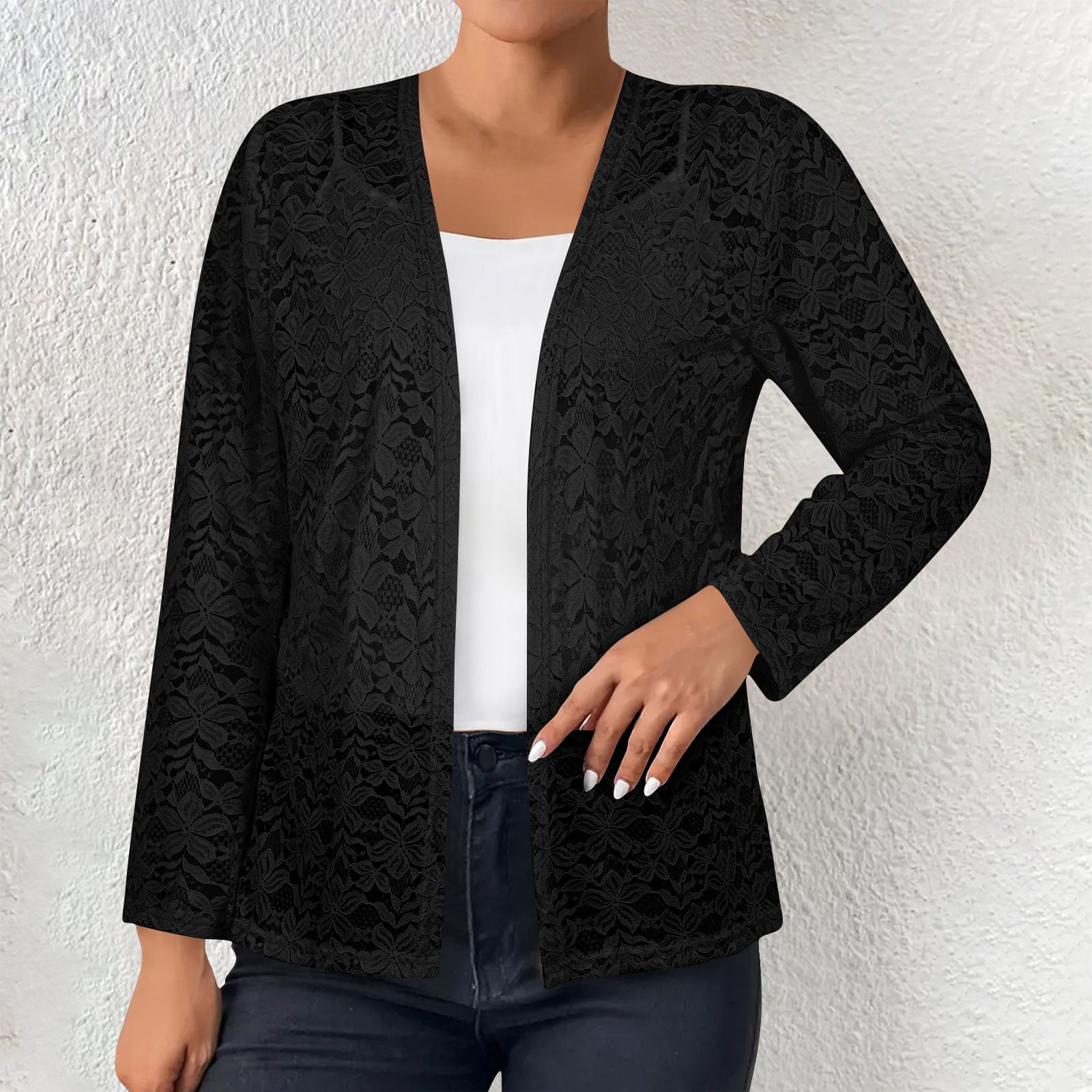 Click here for Leodye Womens Cardigan Long Sleeve Lightweight Lac... prices