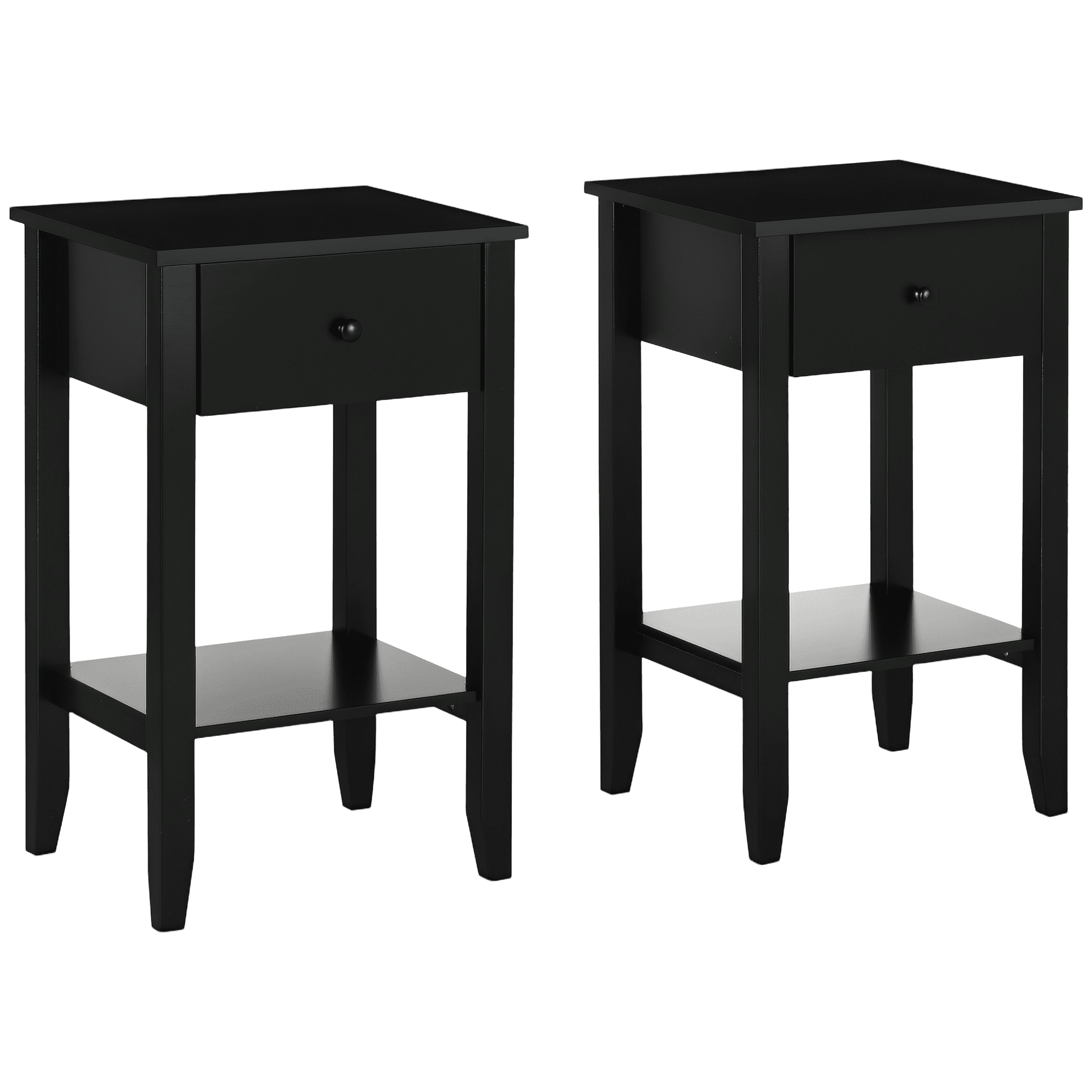 Click here for Homcom Side Table Set Of 2  End Tables With Drawer... prices