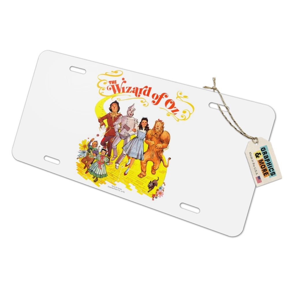 The Wizard of Oz Yellow Brick Road Novelty Metal Vanity Tag License ...