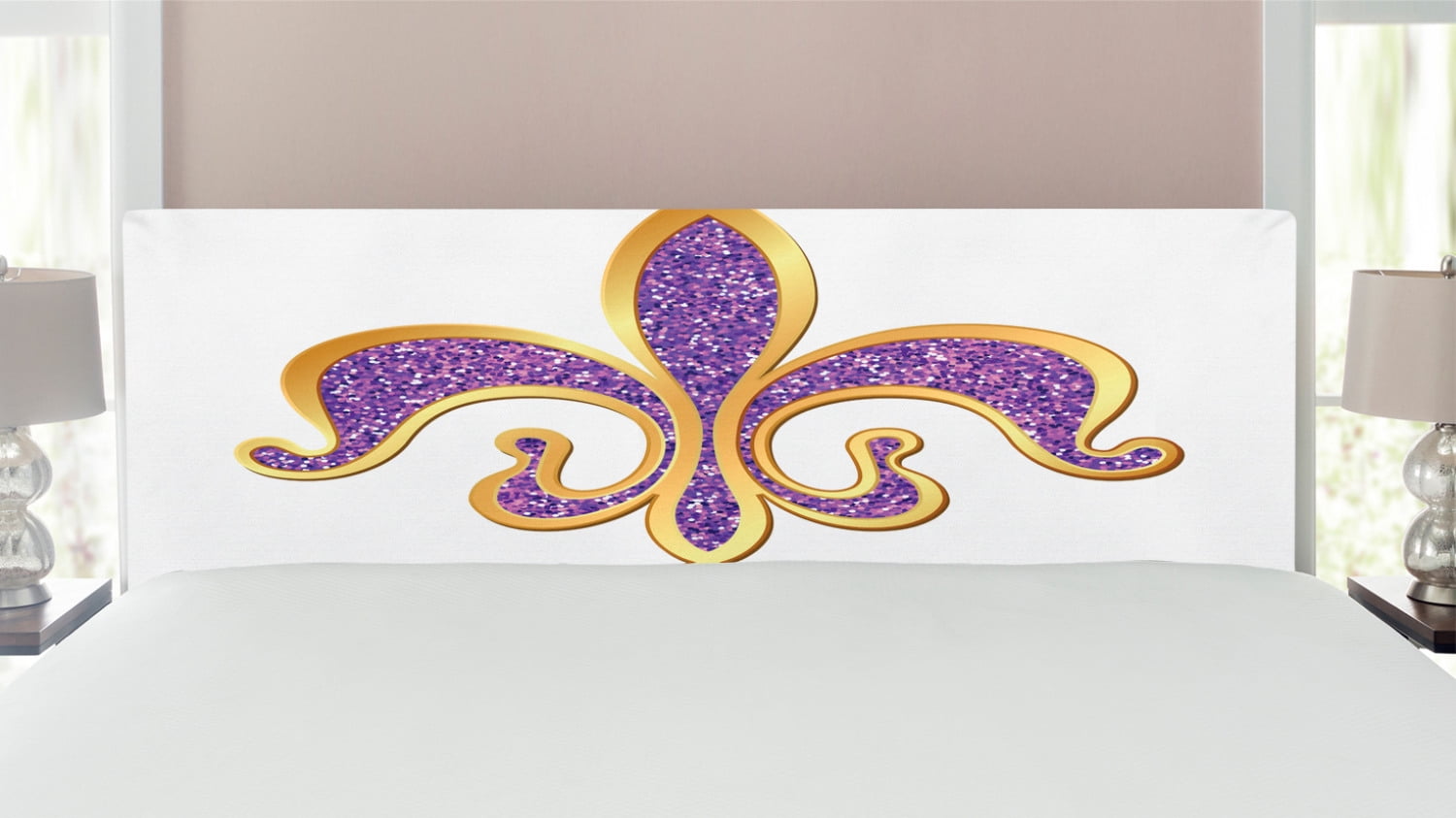 Fleur De Lis Headboard, Ornate Heraldic Design in Nostalgic Medieval ...