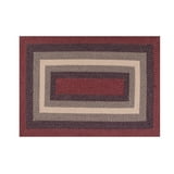 Better Trends Woodbridge Rectangular 40" x 60" Braided Rug - Cranberry ...