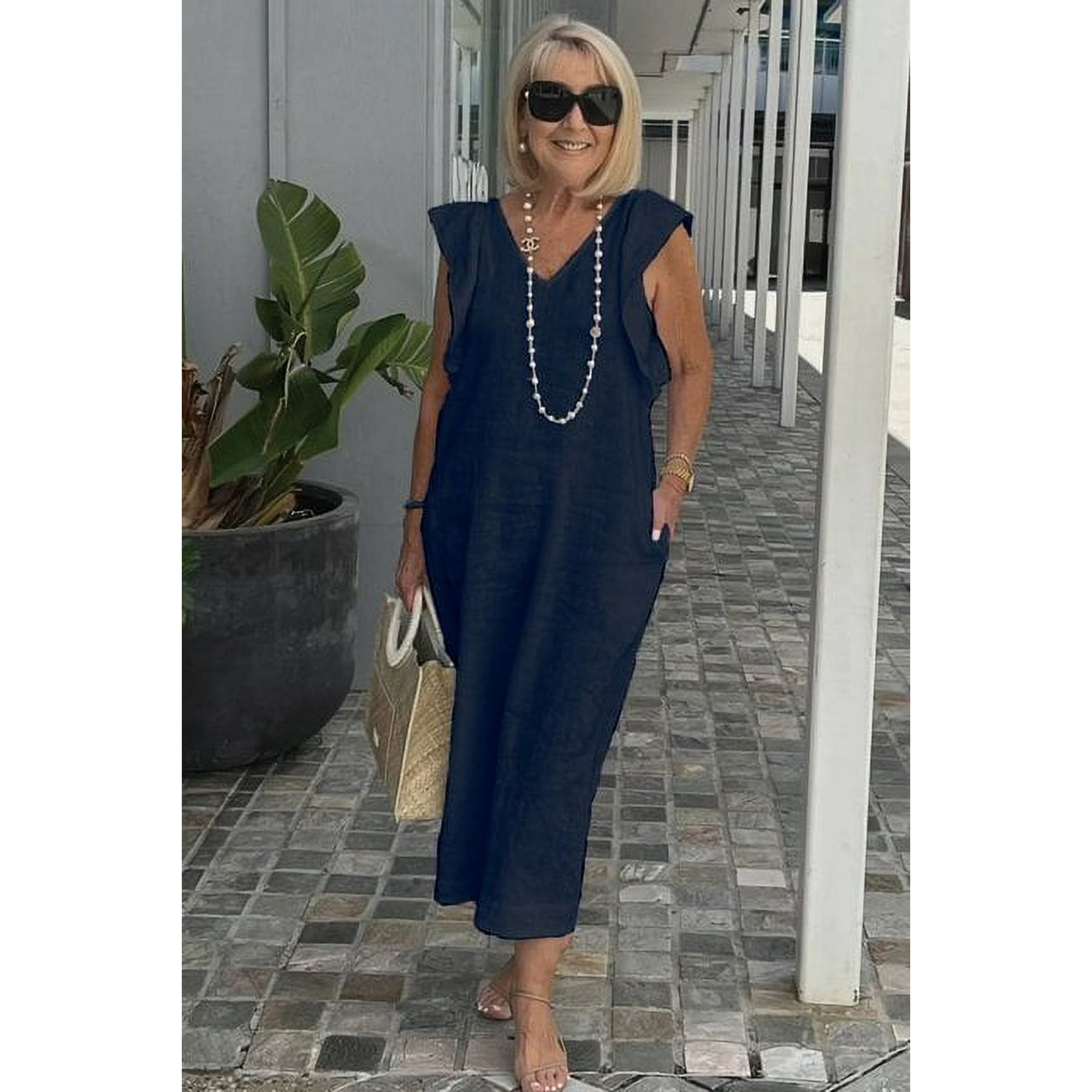 Click here for Junwell Summer Cotton Linen Long Dress Women Fly S... prices