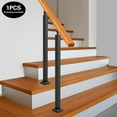 33.46in Iron Stair Balusters Post Square Metal Railing Spindles W/ Flat ...