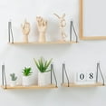 SPRING PARK Wooden Shelves Wall Mounted, Wall Decorative Shelf Display ...
