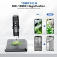 2023 TOMLOV Wireless DM1 Microscope 1000X, USB, Handheld, 1080P HD Full ...