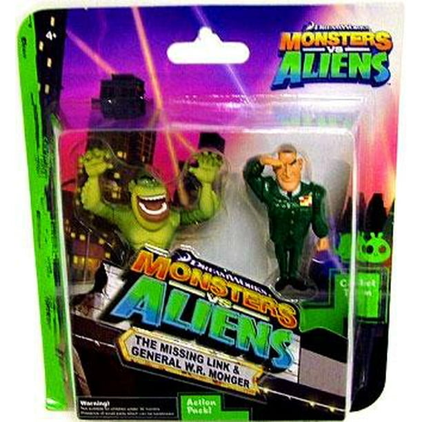Monsters vs. Aliens The Missing Link & General W.R. Monger Mini Figure ...