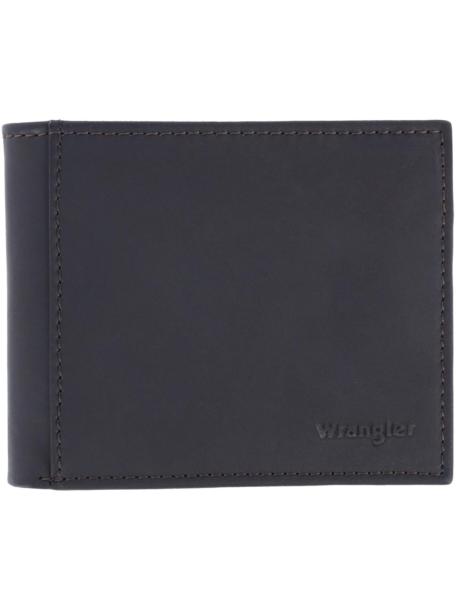 Wrangler Leather Bifold Wallet (Men) - Walmart.com
