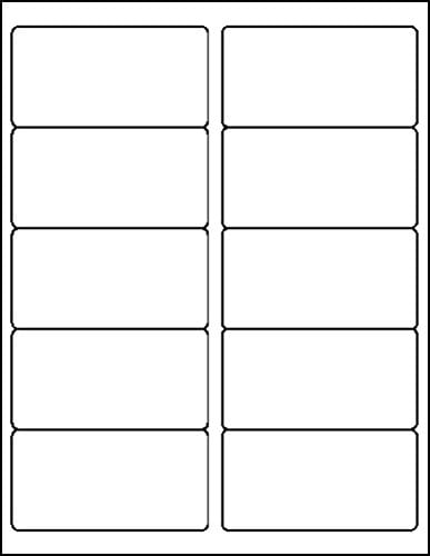 Shipping - Address Labels for Laser or Inkjet, White 2" x 4", 10-Up on ...