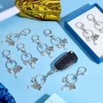 10Pcs Alloy Keychain with Alloy Rings Silver & Platinum 96mm - Walmart.com