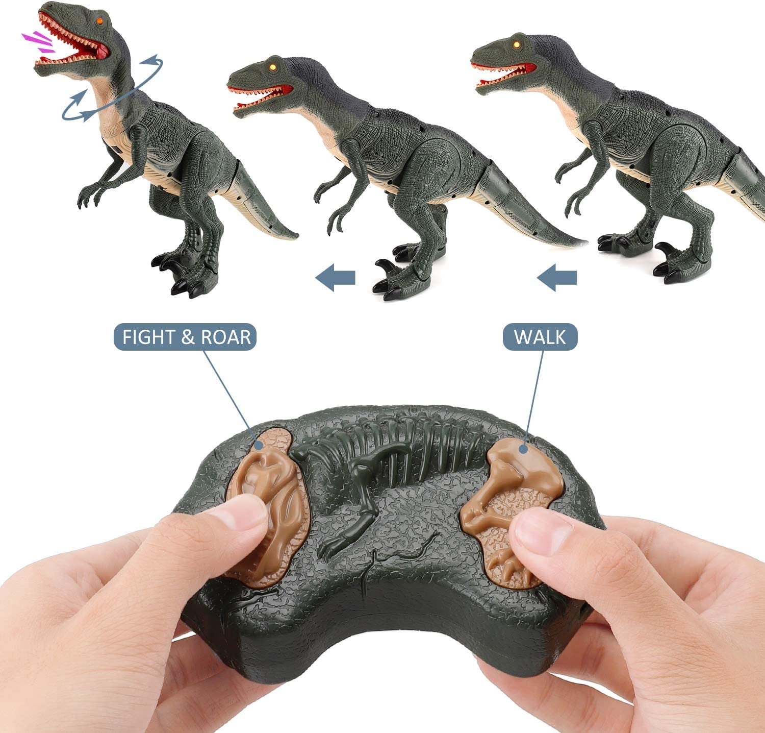 Buy Liberty Imports Dino Planet Remote Control RC Walking Dinosaur Toy ...