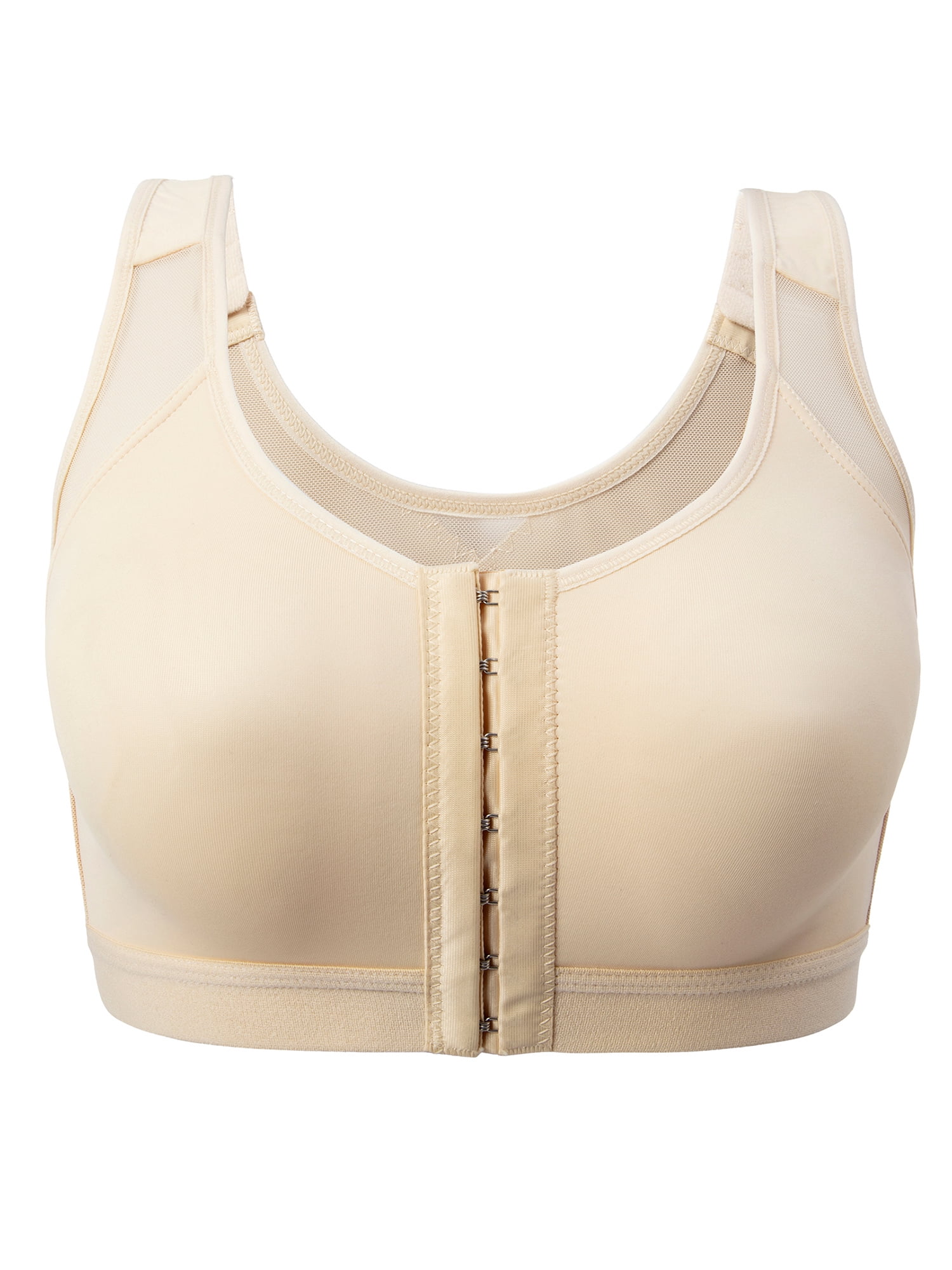 LELINTA Womens Plus Size Comfort Front Close Sport Bra Wireless Push Up ...