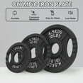 BalanceFrom Classic Cast Iron Weight Plates for Strength Training, 2 ...