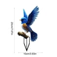 Acrylic Ground Plug Decor 7.9x3.9 Inch Whimsical Winged Elves Garden ...