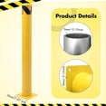AOILE Safety Bollard Post, 36'' Height x 4.5" Diameter Removable Steel ...