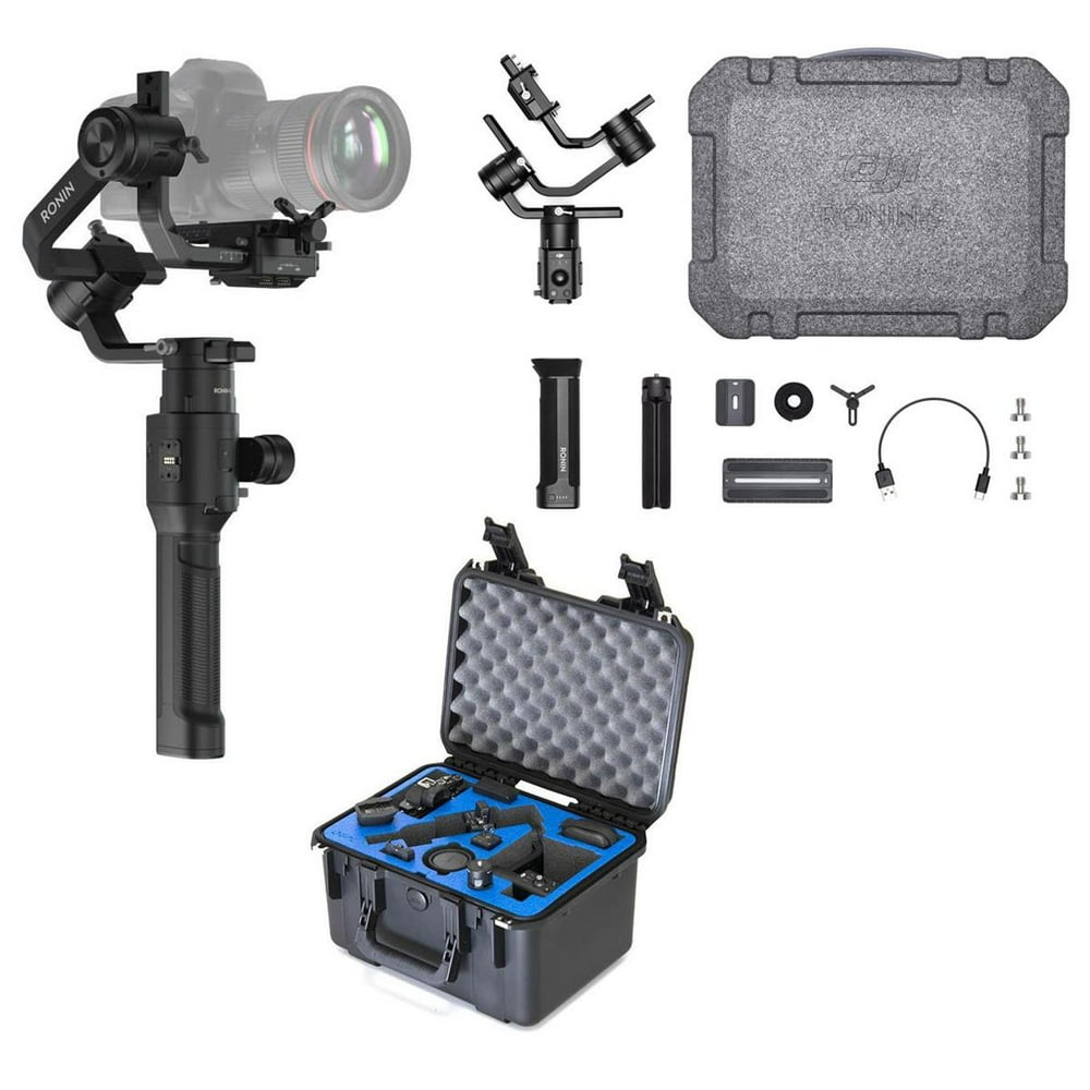 DJI Ronin-S 3-Axis Handheld Gimbal Stabilization - Essentials Kit - With Go Professional Cases ...