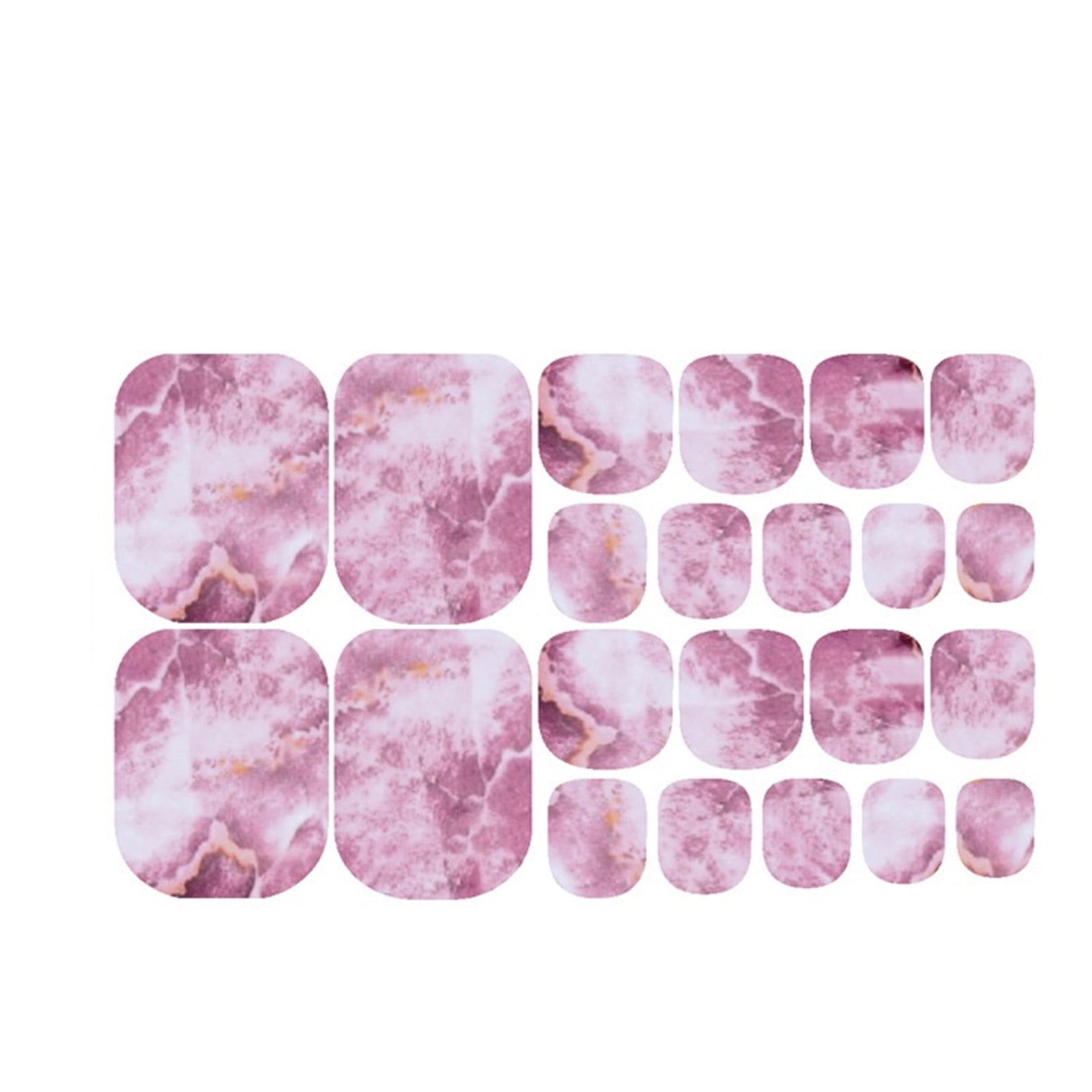 TUTUnaumb Waterproof Cute Toe Nail Stickers Summer Fashion Manicure ...