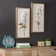 Set of 2 Flower Wall Plaque - Walmart.com
