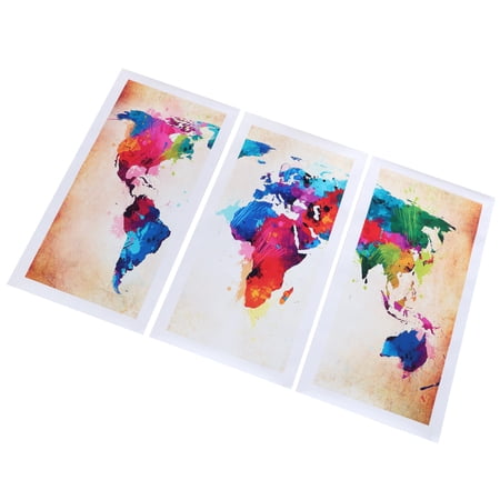 Frameless Painting, Exquisite And Special World Map With Only The ...