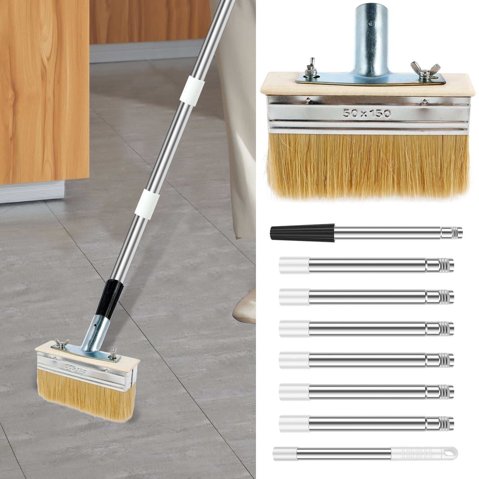 Click here for Nuahrhy Deck Stain Brush With Long Handle 67inch S... prices