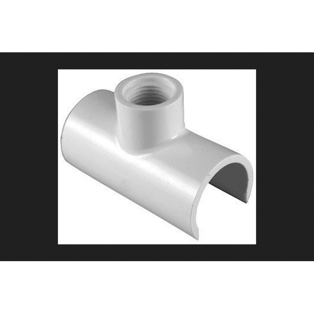 Charlotte Pipe Schedule 40 Slip To FPT 1/2 in. Dia. x 1 in. Dia. PVC Snap On Saddle - Walmart.com